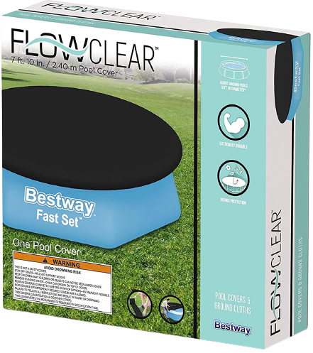Bestway 58032 Flowclear Pool Cover for Inflatable Pool (244x66cm ...