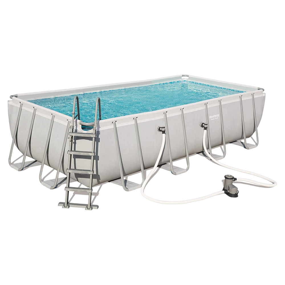 Bestway 56465 Power Steel Above Ground Swimming Pool (549x274x122cm ...